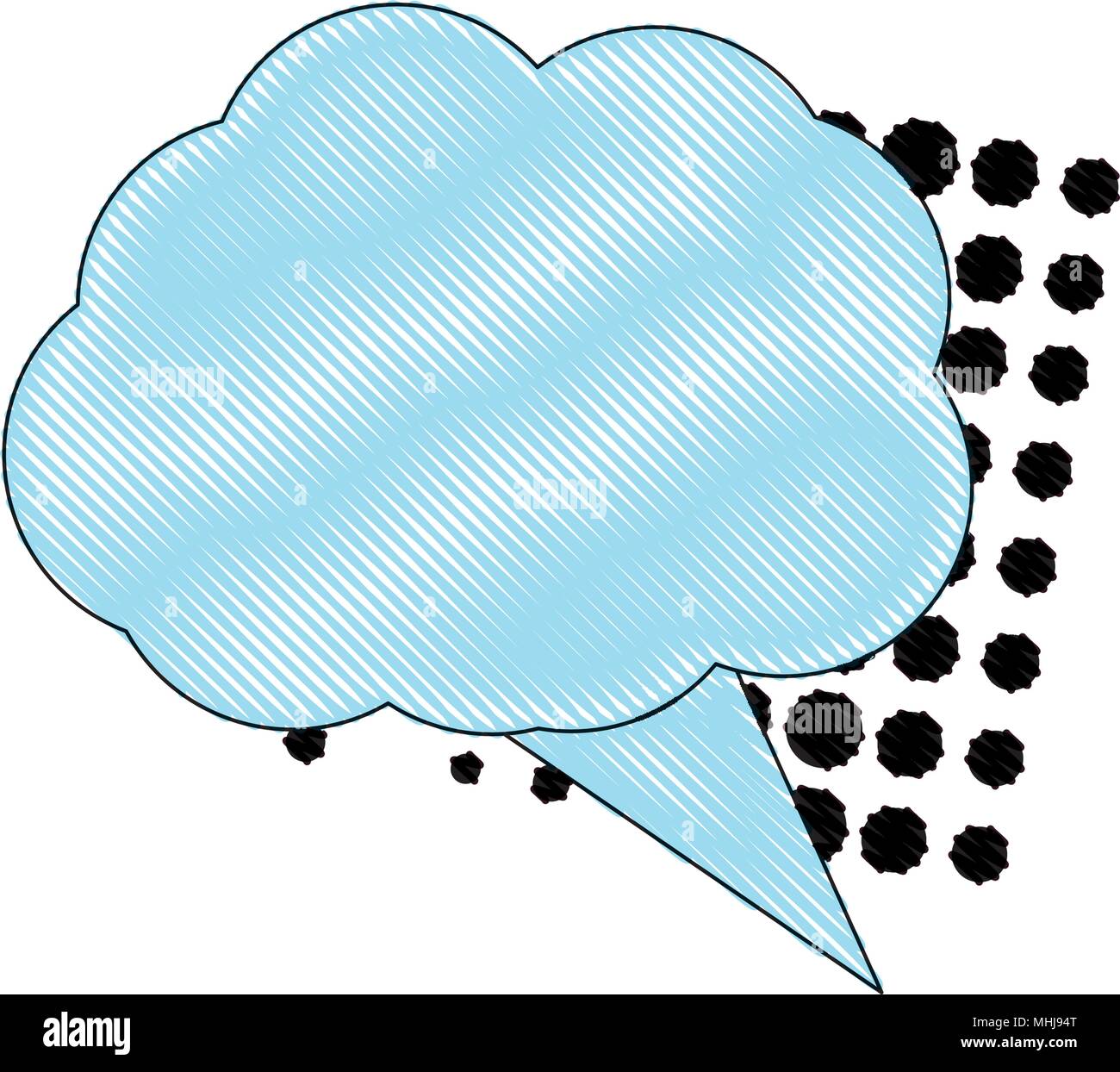 speech cloud icon over white background, colorful design. vector ...