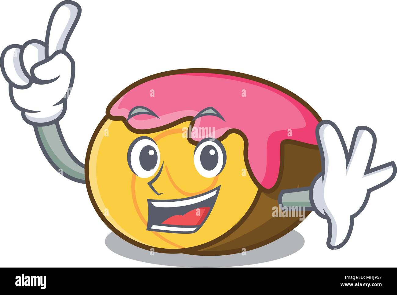 Finger swiss roll mascot cartoon Stock Vector Image & Art - Alamy