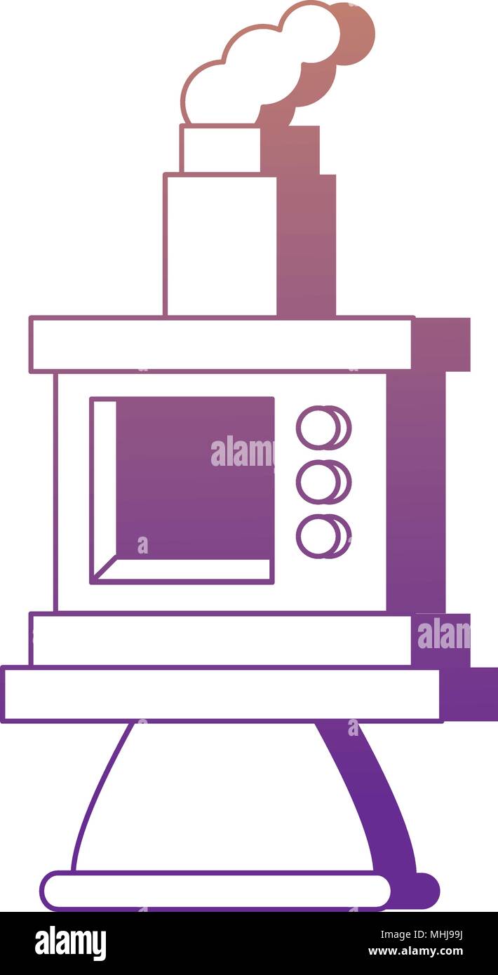 industrial machine icon over white background, colorful design. vector ...