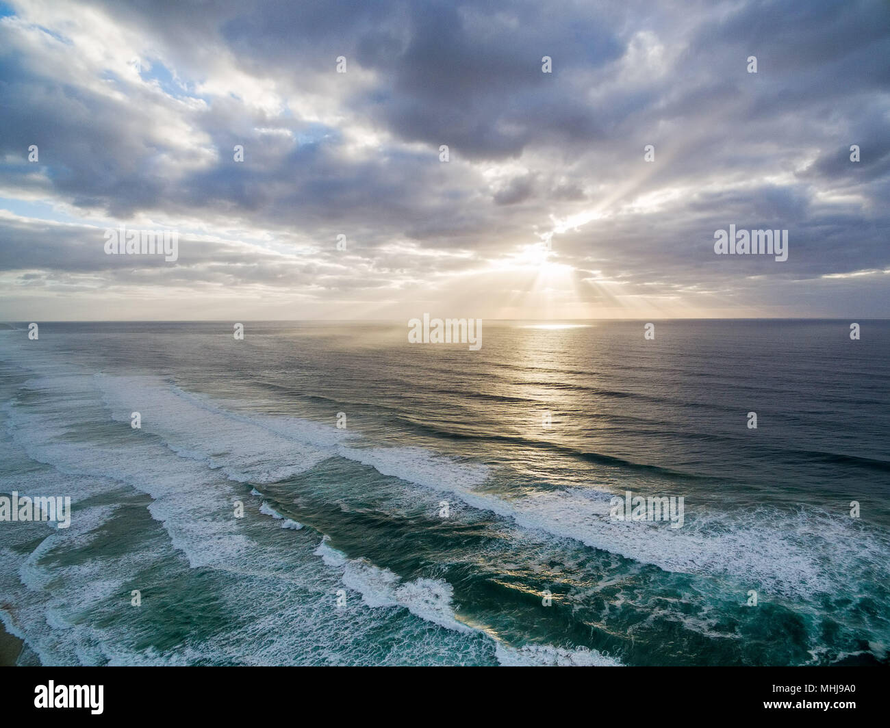 Beautiful sunset seascape under hi-res stock photography and images - Alamy