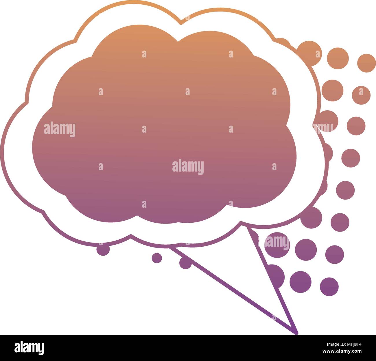 speech cloud icon over white background, colorful design. vector ...
