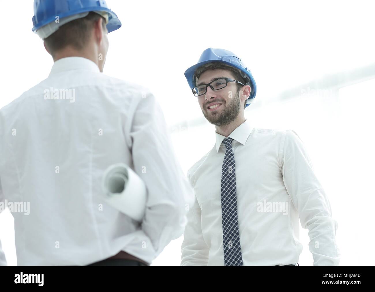 chief architect and his assistant Stock Photo - Alamy