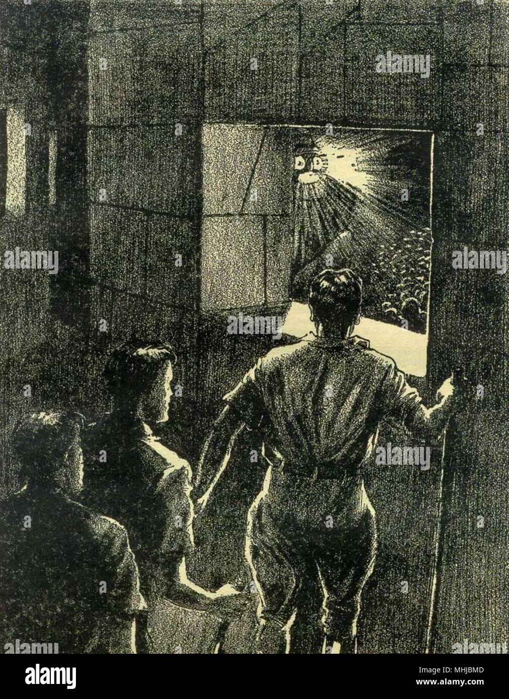 Vintage 1940s horror movie film hi-res stock photography and images - Alamy