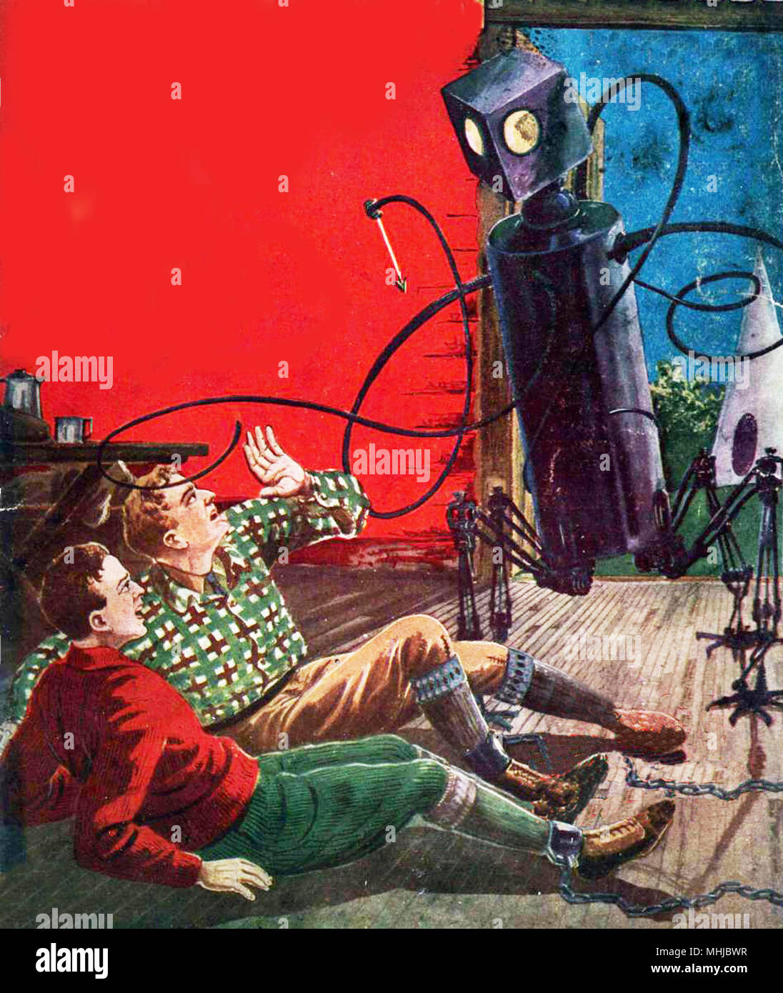 vintage space alien illustration Stock Photo - Alamy