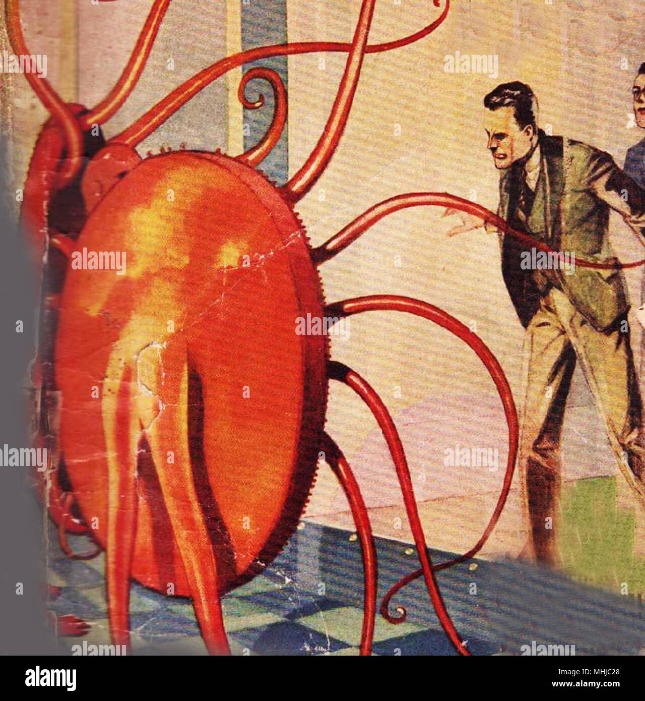 vintage space alien illustration Stock Photo - Alamy