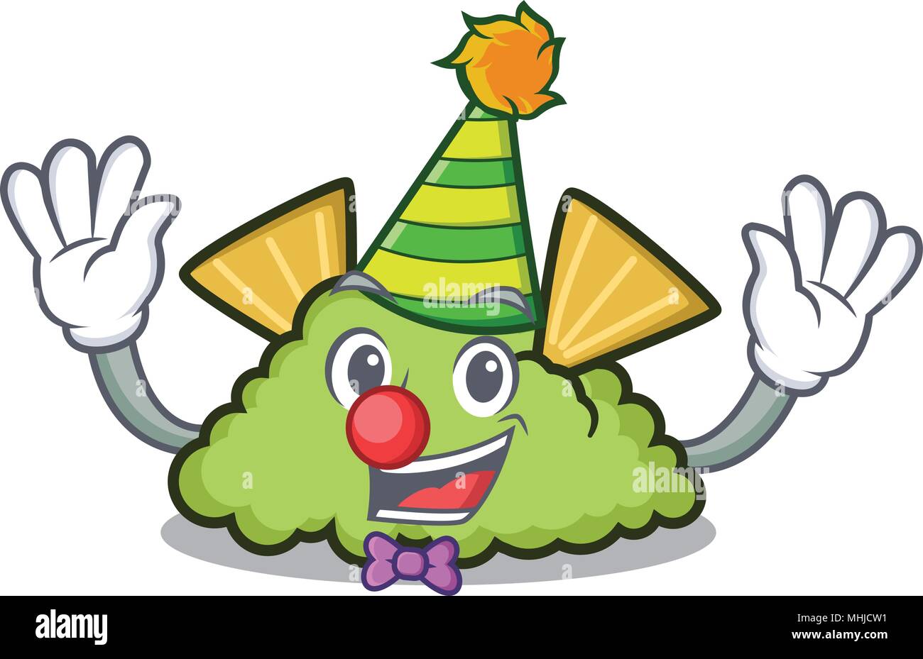 Clown guacamole mascot cartoon style Stock Vector Image & Art - Alamy