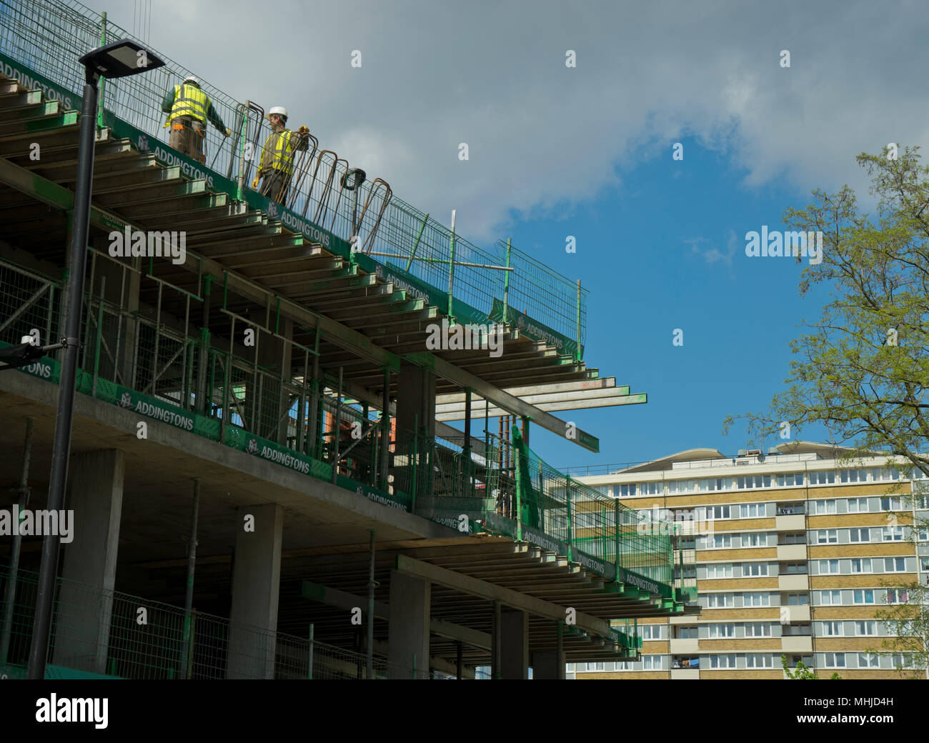 New luxury housing being built with run-down council tower block in ...