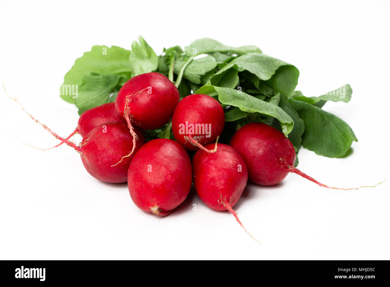 Fresh small red radishes Cut Out Stock Images & Pictures - Alamy