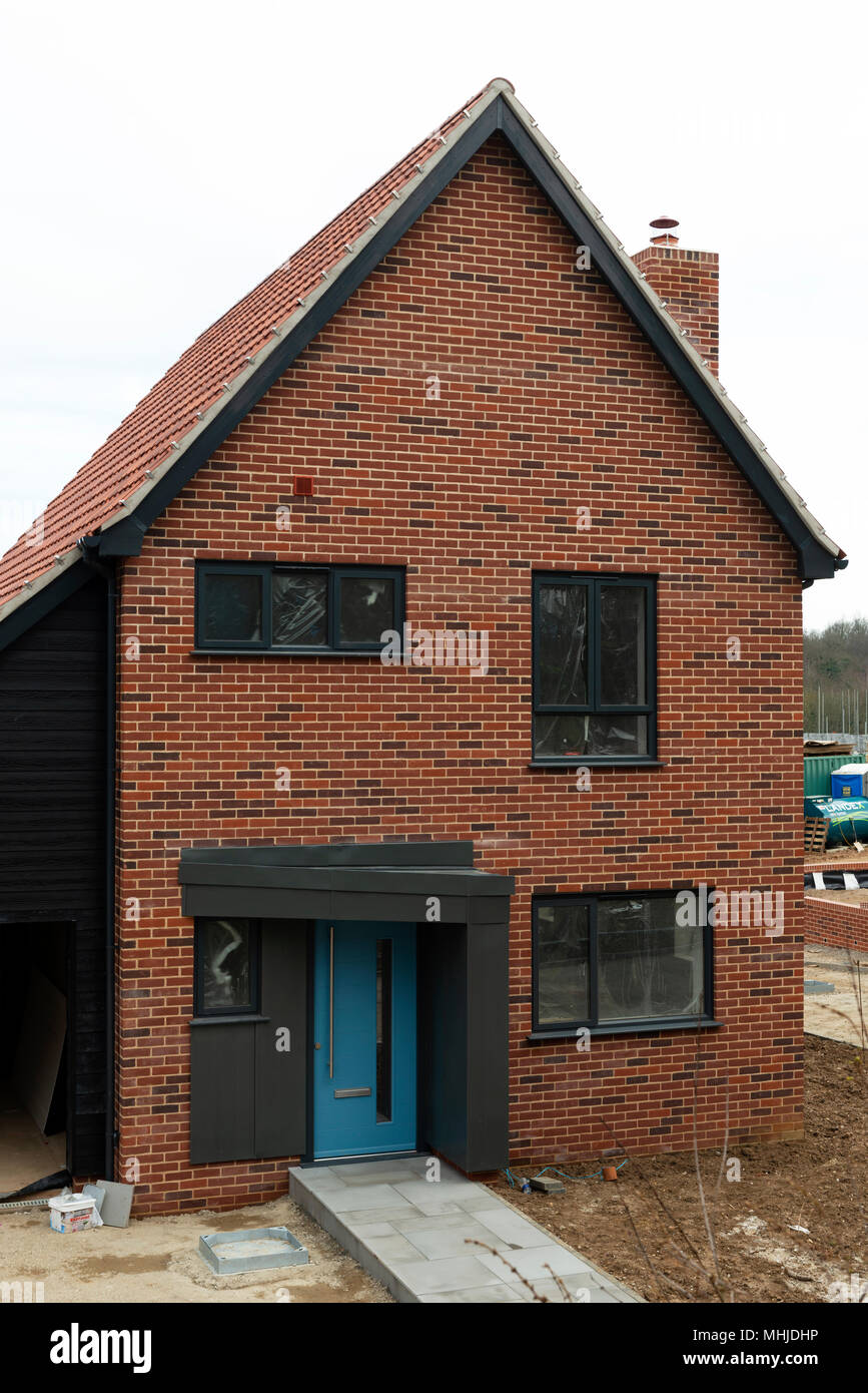 Newly built housing estate, Ufford, Suffolk, UK Stock Photo - Alamy