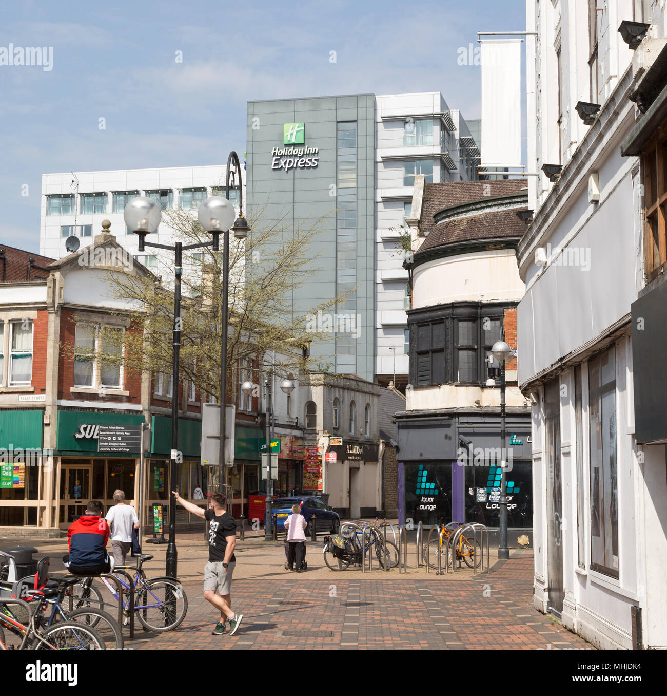 Holiday Inn Express building, from Bridge Street, town centre of ...