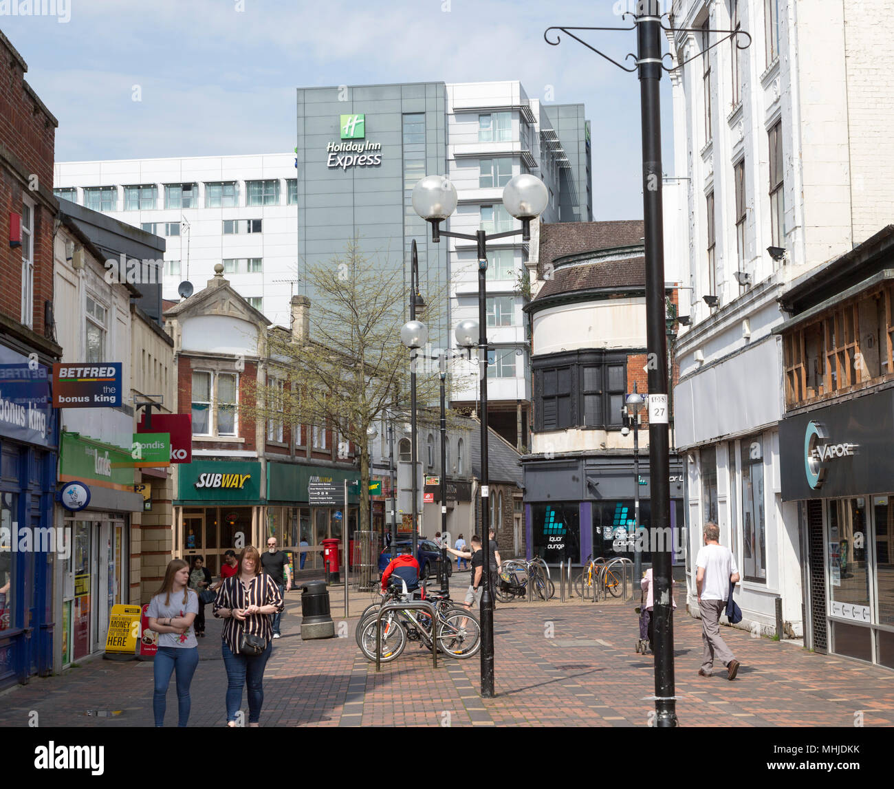 Holiday Inn Express building, from Bridge Street, town centre of ...