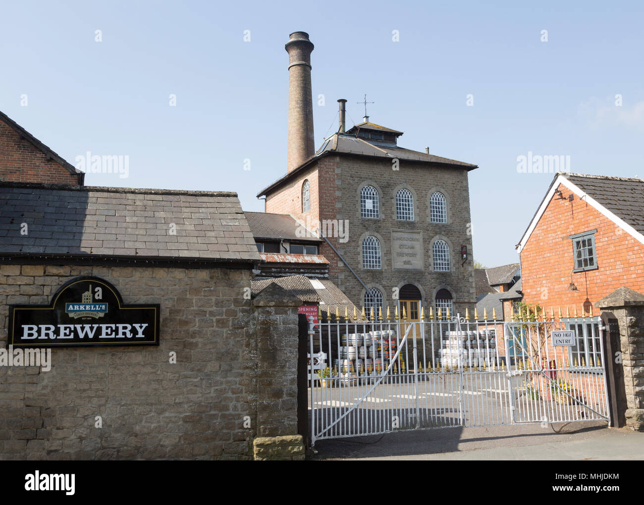 Nineteenth century industrial buildings of Arkell's brewery, Kingsdown ...