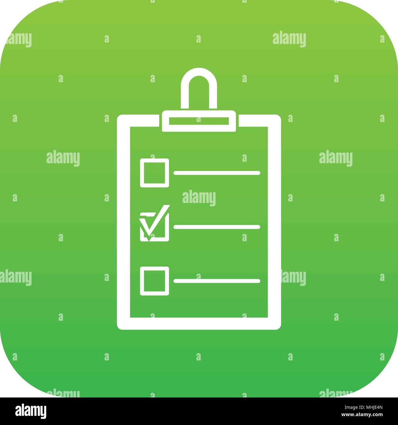 To do list icon digital green Stock Vector Image & Art - Alamy