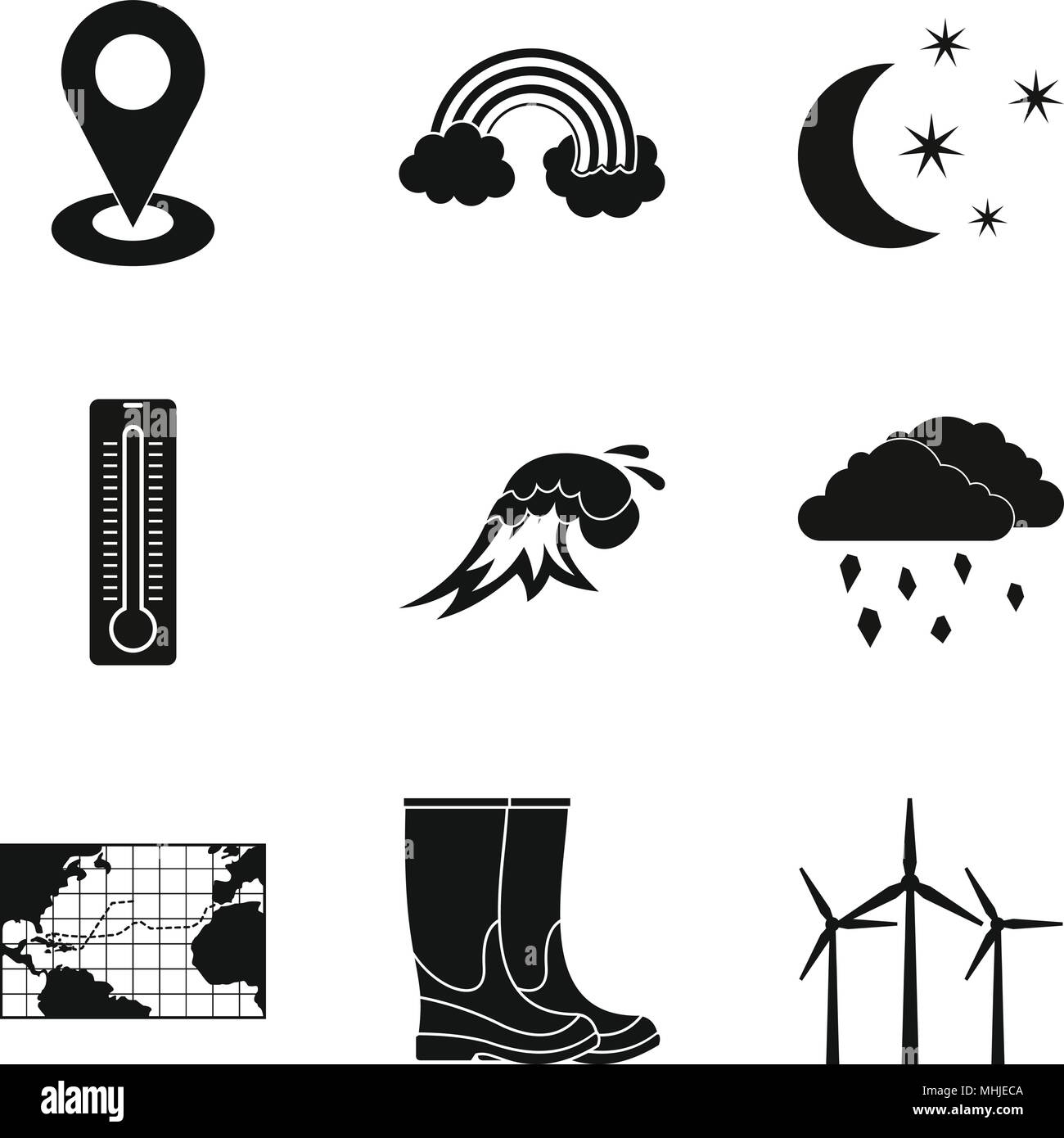 Atmospheric bad weather Stock Vector Images - Alamy
