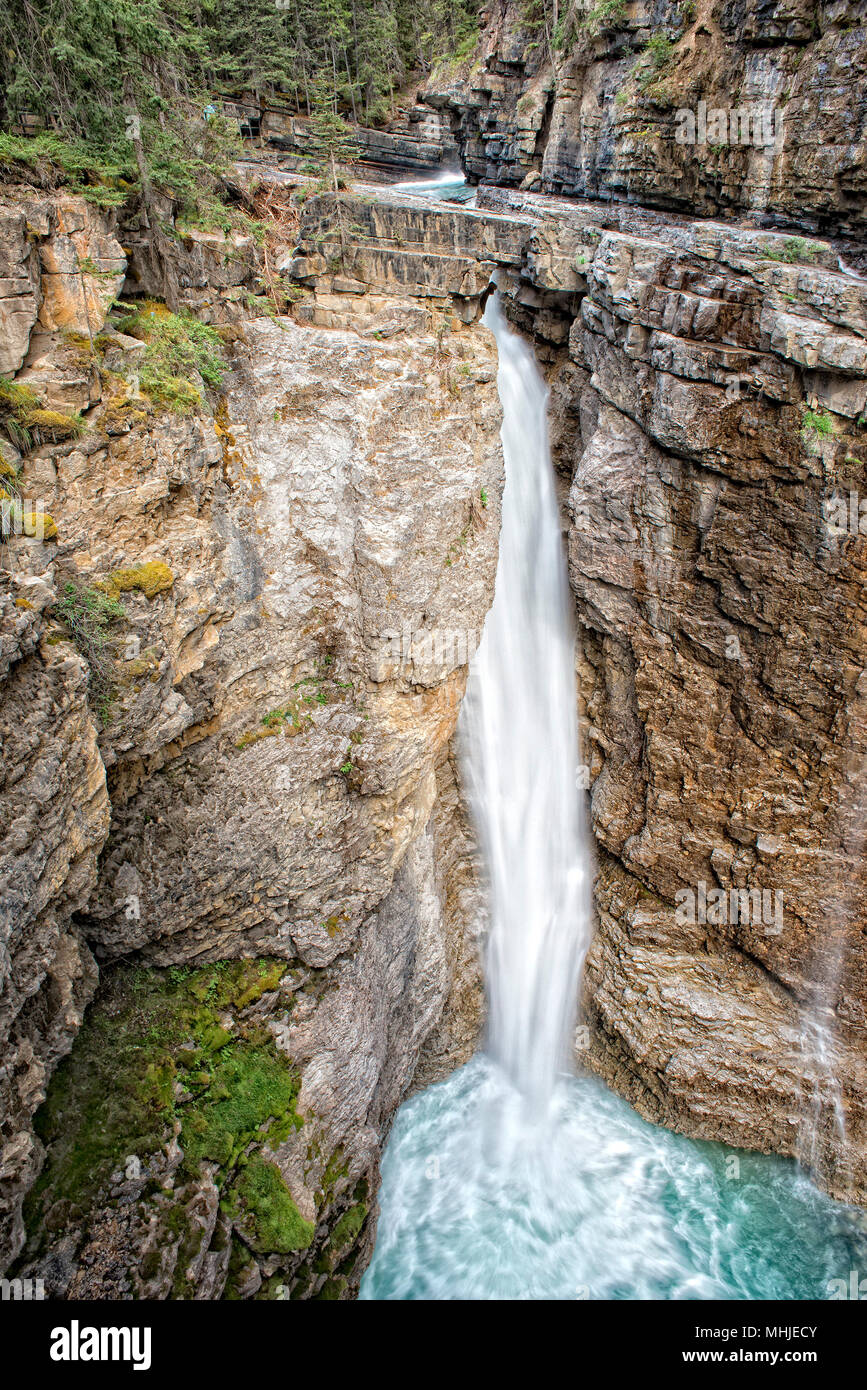 A Fall in banff park rocky mountains Stock Photo - Alamy
