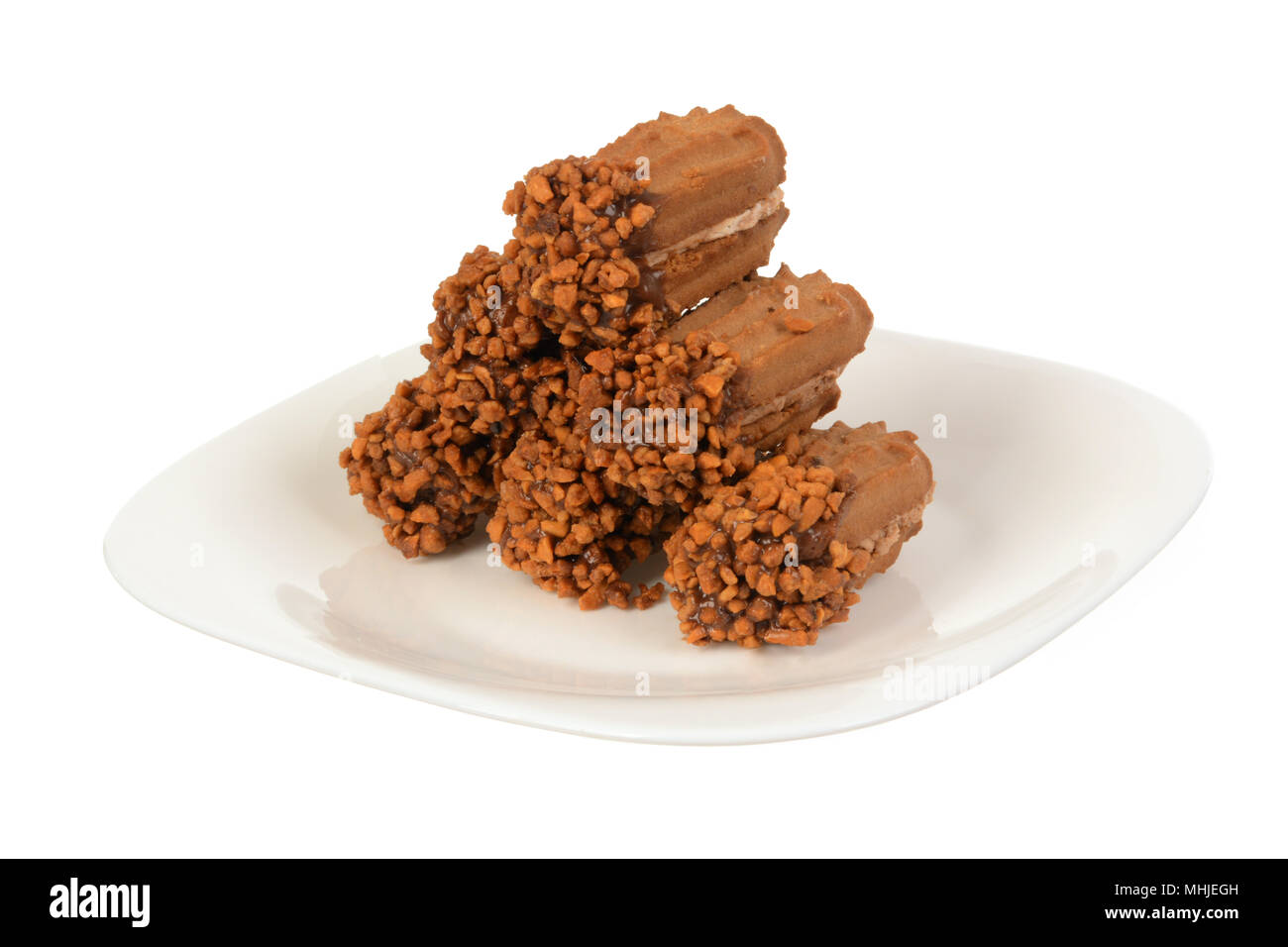 Biscuits chocolate sweets Cut Out Stock Images & Pictures - Alamy