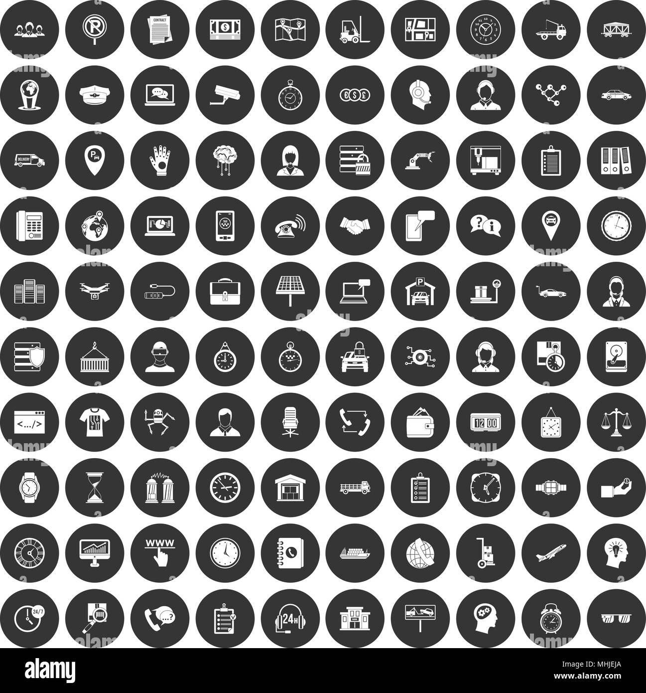 100 hours Stock Vector Images - Alamy