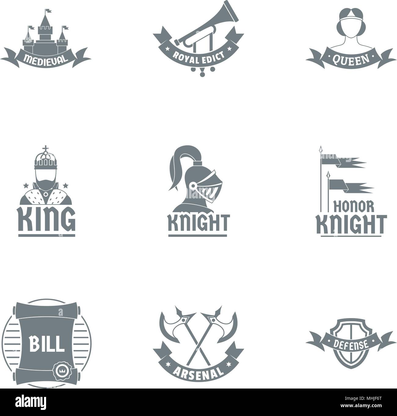 King logo set, simple style Stock Vector Image & Art - Alamy