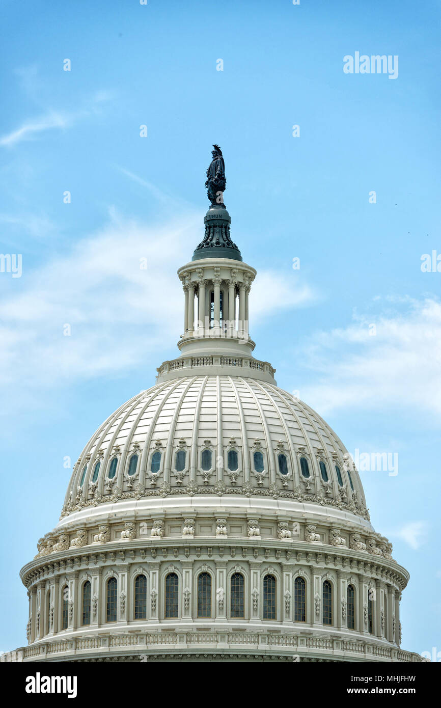 Washington DC Capitol dome view from the mall Stock Photo - Alamy