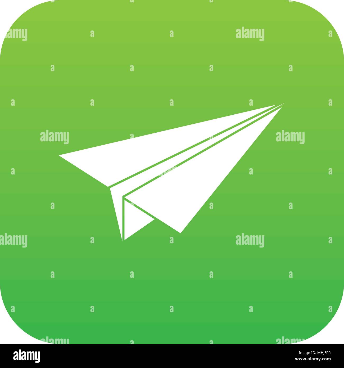 Paper airplane icon digital green Stock Vector Image & Art - Alamy