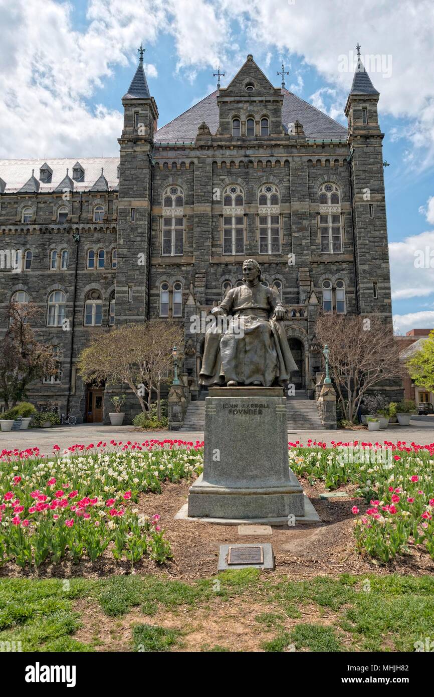 Georgetown University ancient building in Washington DC Stock Photo - Alamy
