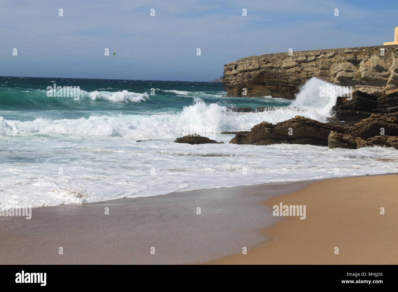 Cresima Beach, Cascais, Portugal: a remote sandy beach exposed to the ...