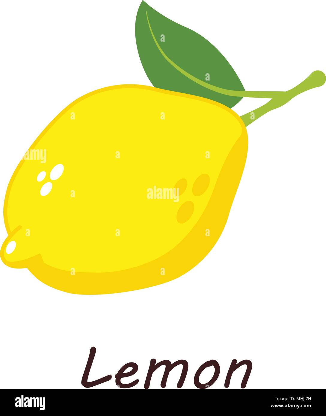 Green lemon limon citrus Stock Vector Images - Alamy
