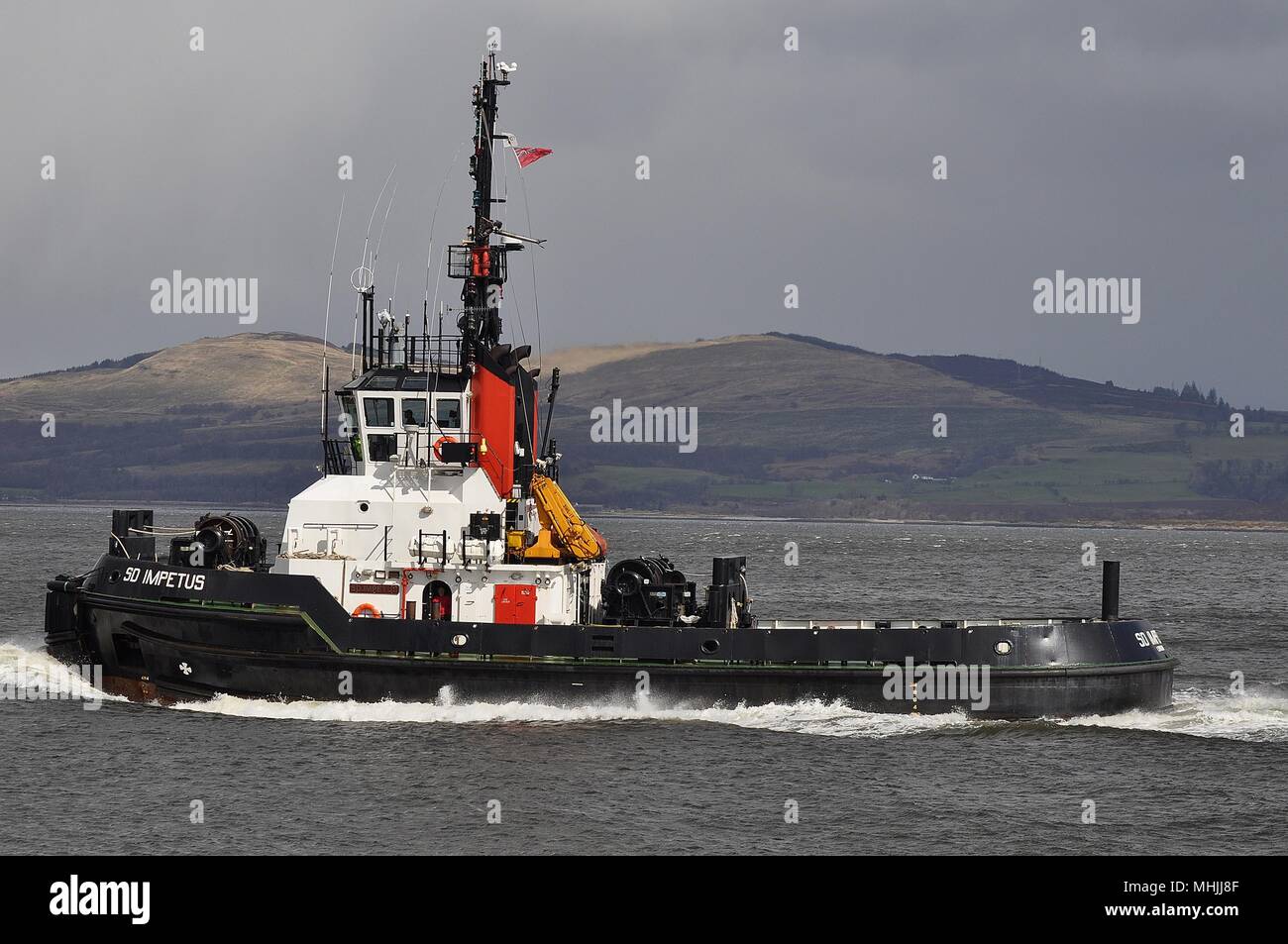SD IMPETUS, SERCO MARINE TUG ON THE RIVER CLYDE Stock Photo - Alamy