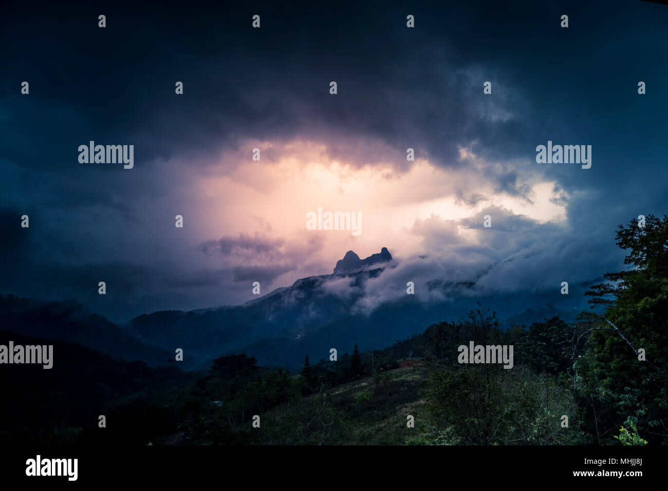 Panama Landscape Rainy Season Stock Photo - Alamy