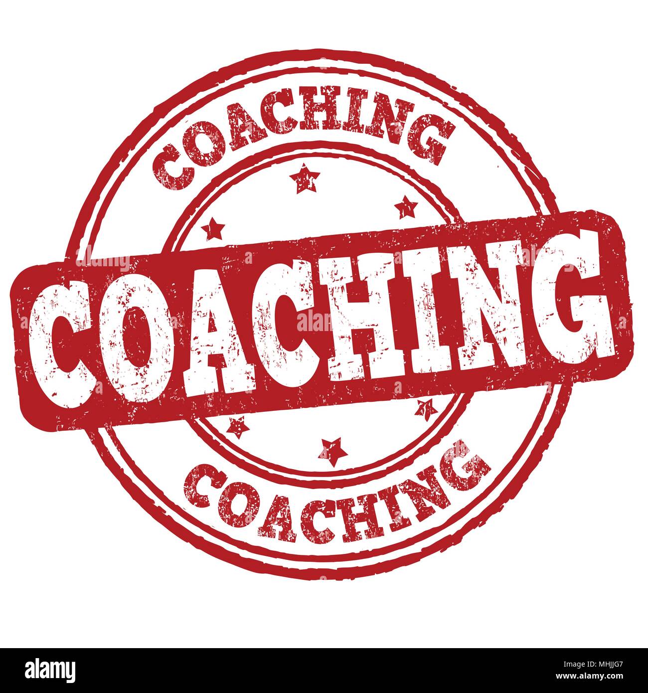 Coaching grunge rubber stamp on white background, vector illustration ...