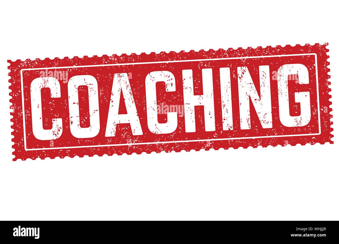 Coaching grunge rubber stamp on white background, vector illustration ...
