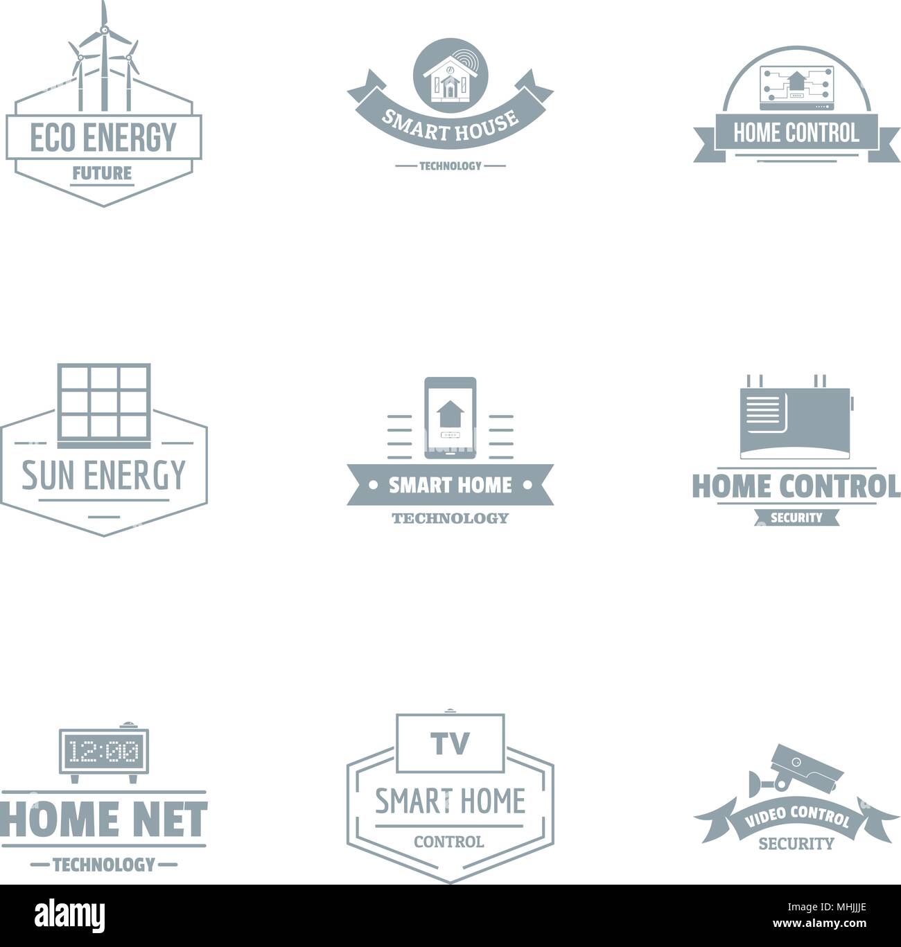 Energy logo set, simple style Stock Vector Image & Art - Alamy
