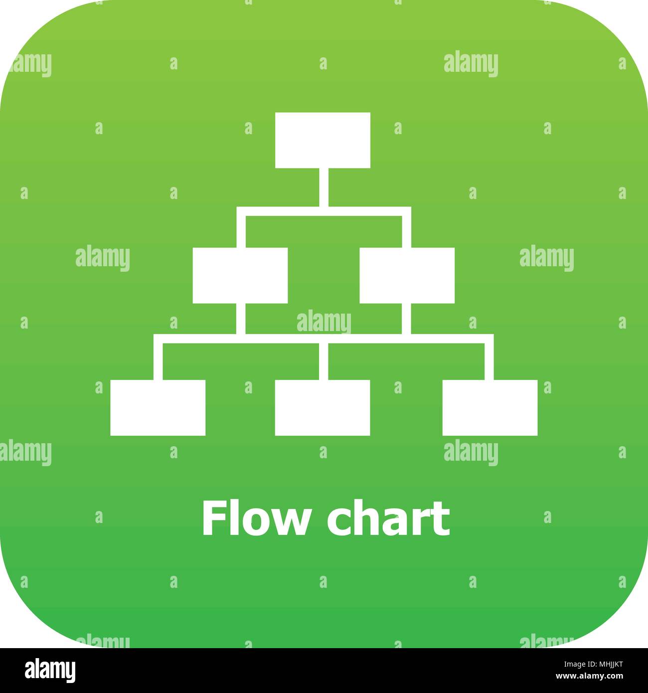 Flow chart icon green vector Stock Vector Image & Art - Alamy