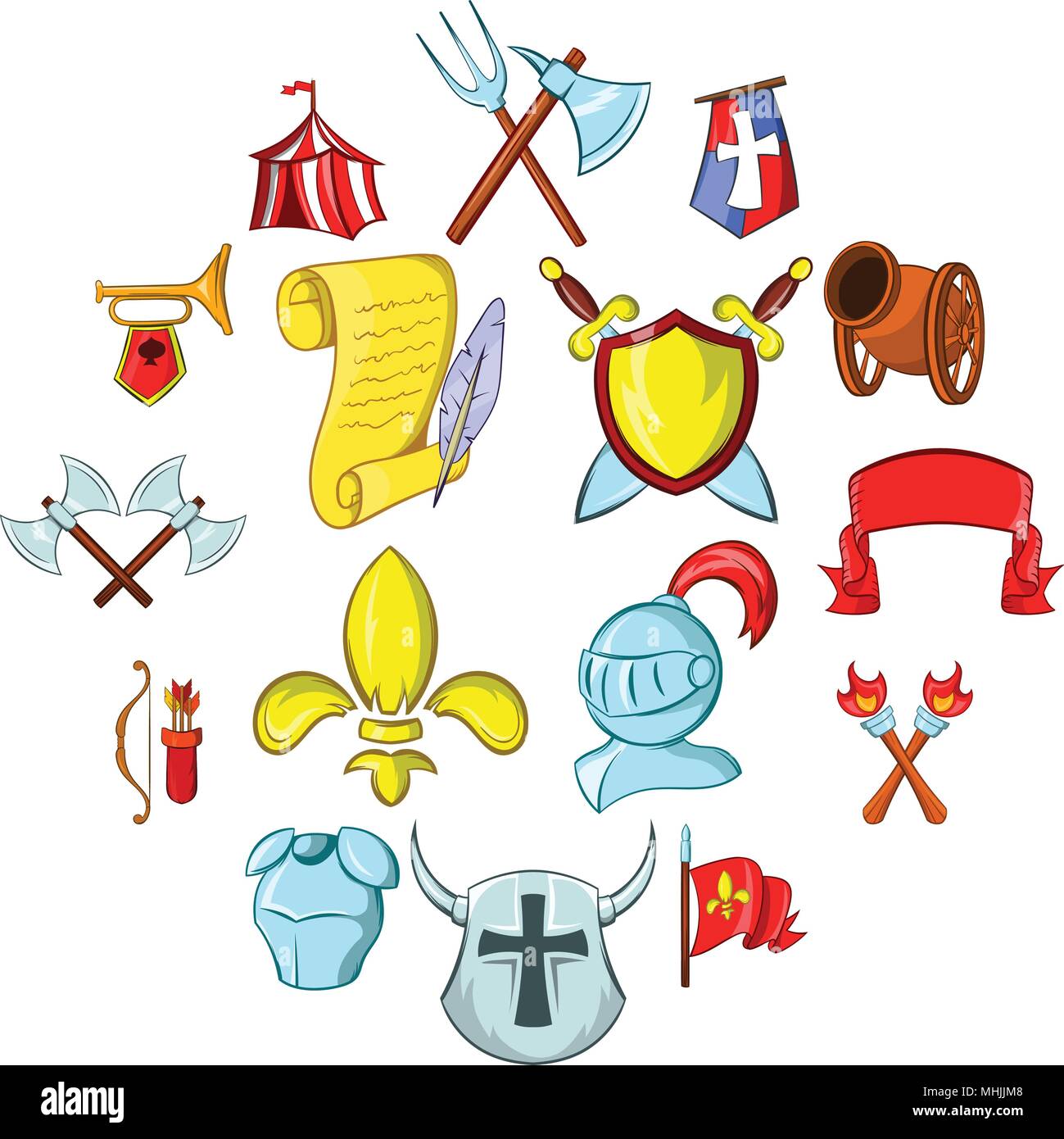 The middle ages icons set Stock Vector Image & Art - Alamy