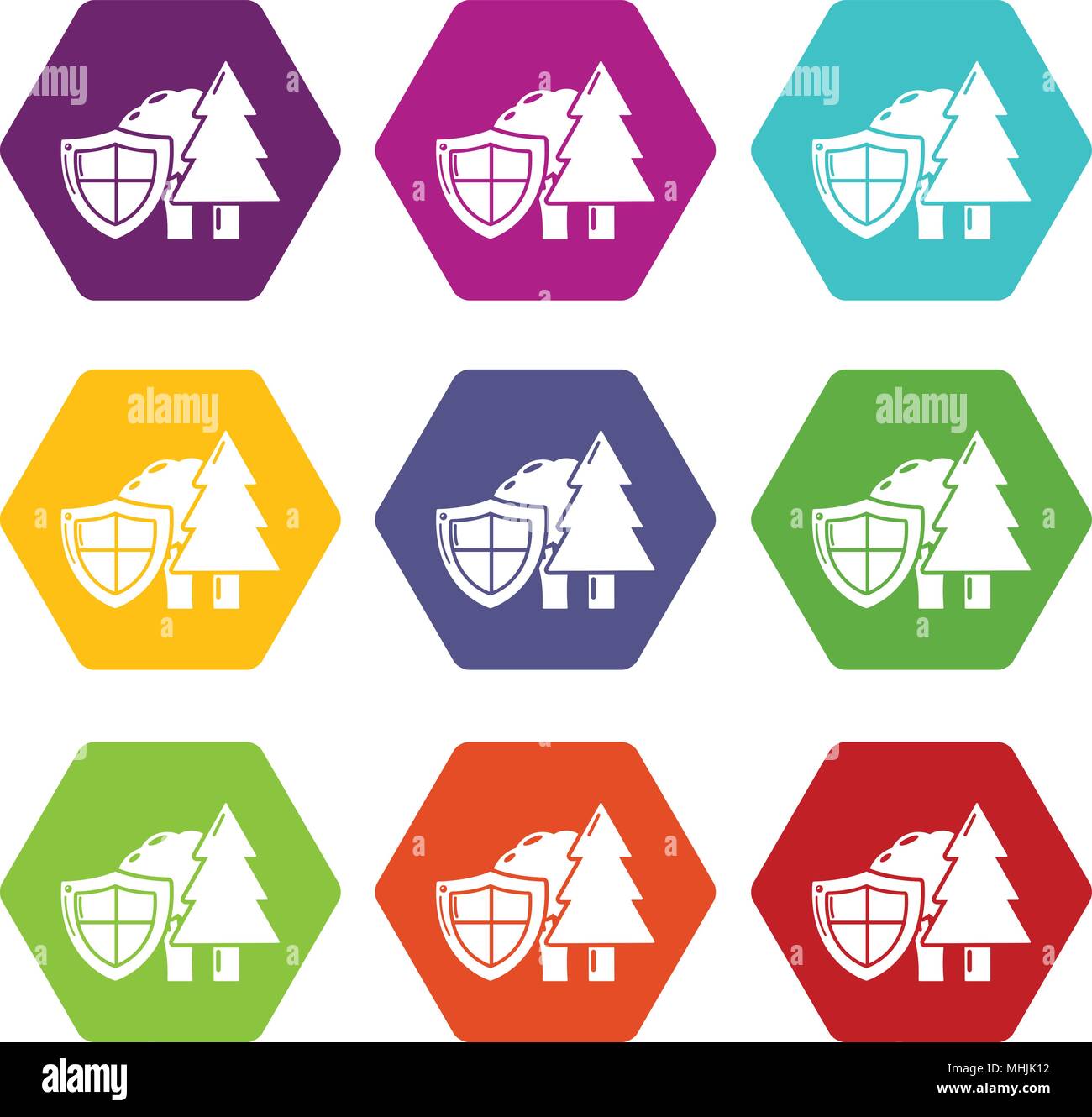 Environment protection icons set 9 vector Stock Vector Image & Art - Alamy