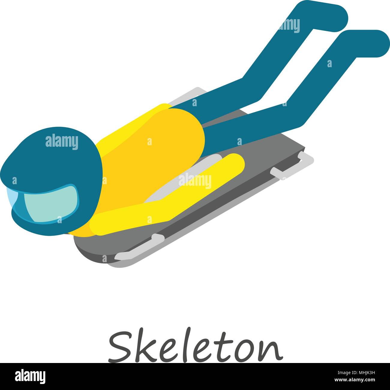 Skeleton icon, isometric style Stock Vector Image & Art - Alamy