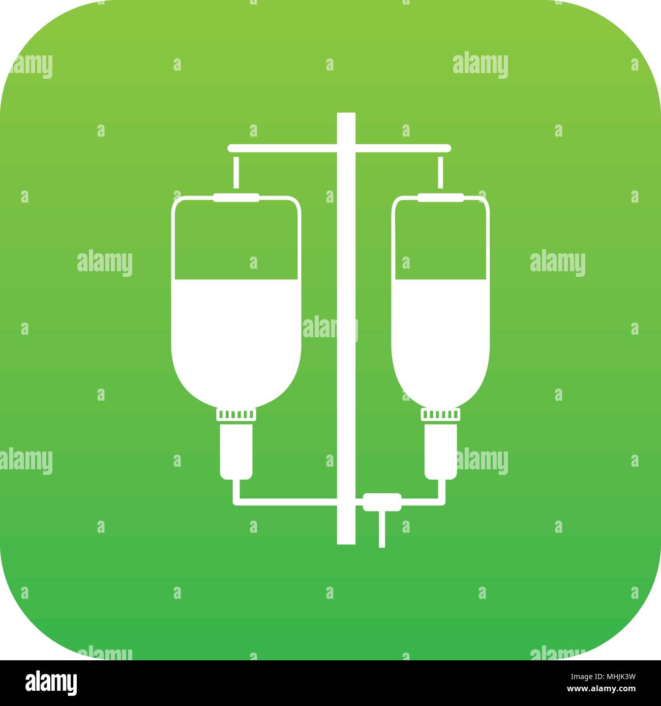 Intravenous infusion icon digital green Stock Vector Image & Art - Alamy