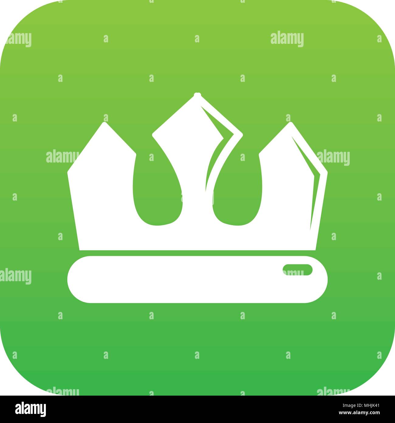 Bronze crown icon green vector Stock Vector Image & Art - Alamy