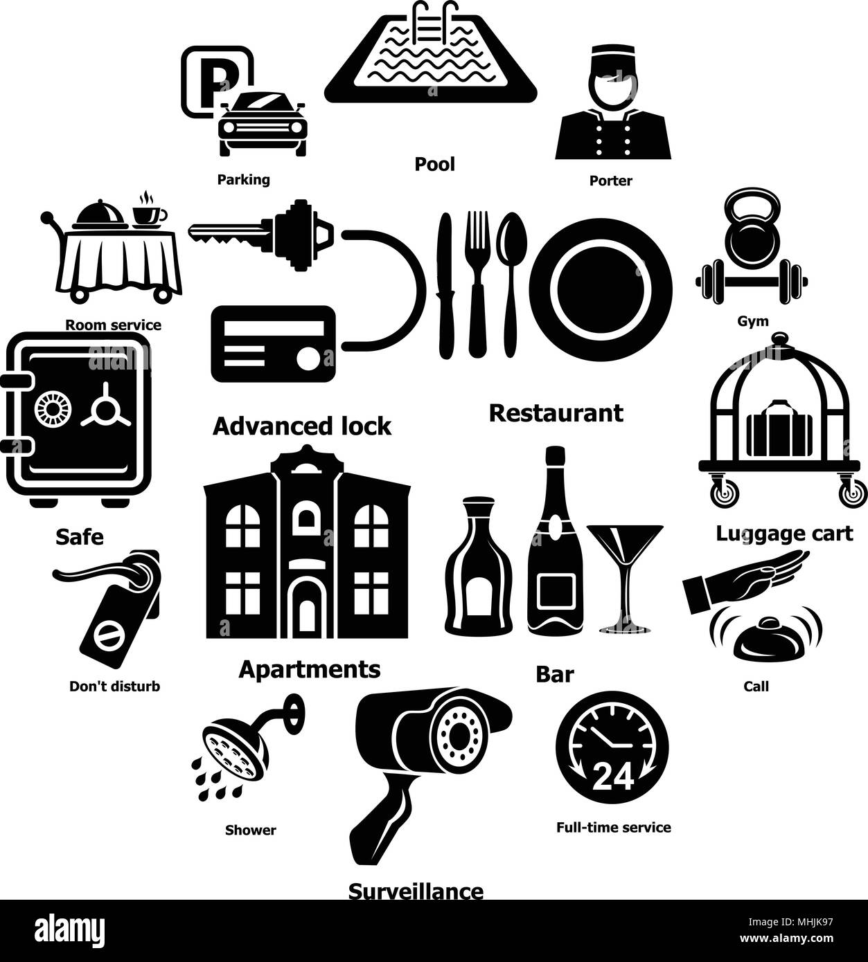 Full service cafe Stock Vector Images - Alamy