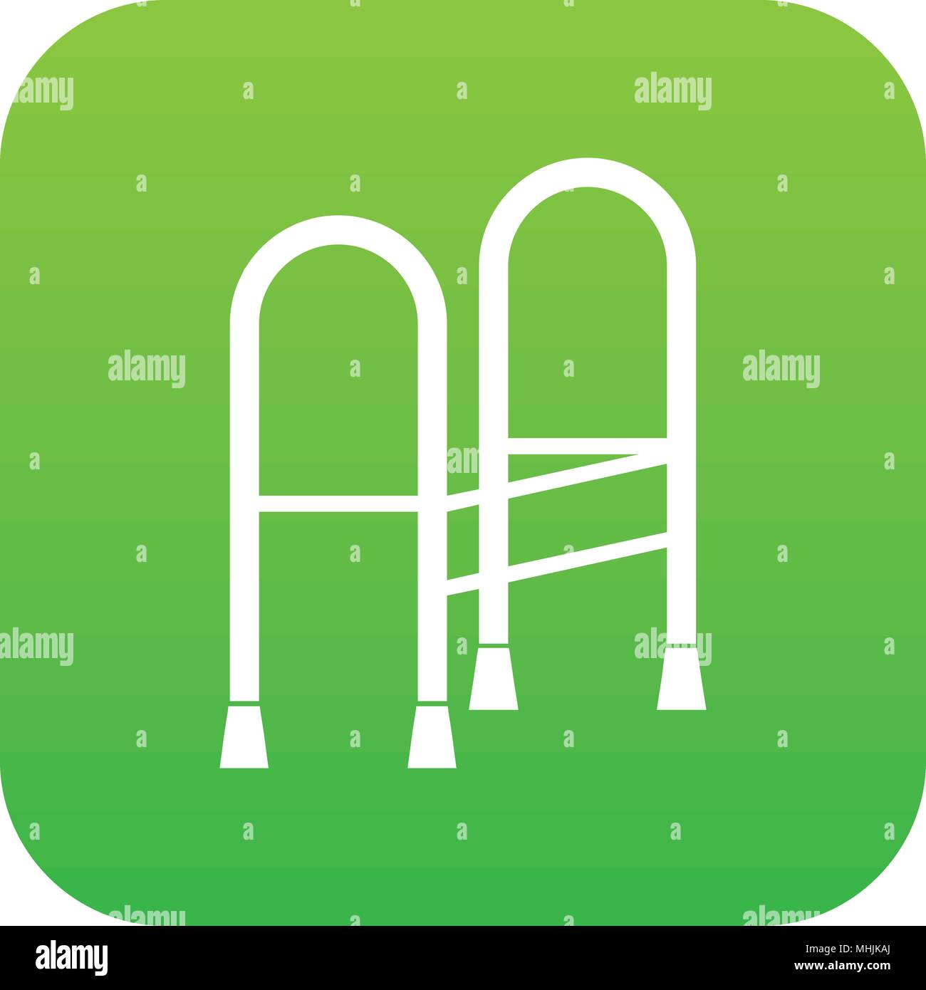 Green walker disabled person icon hi-res stock photography and images ...