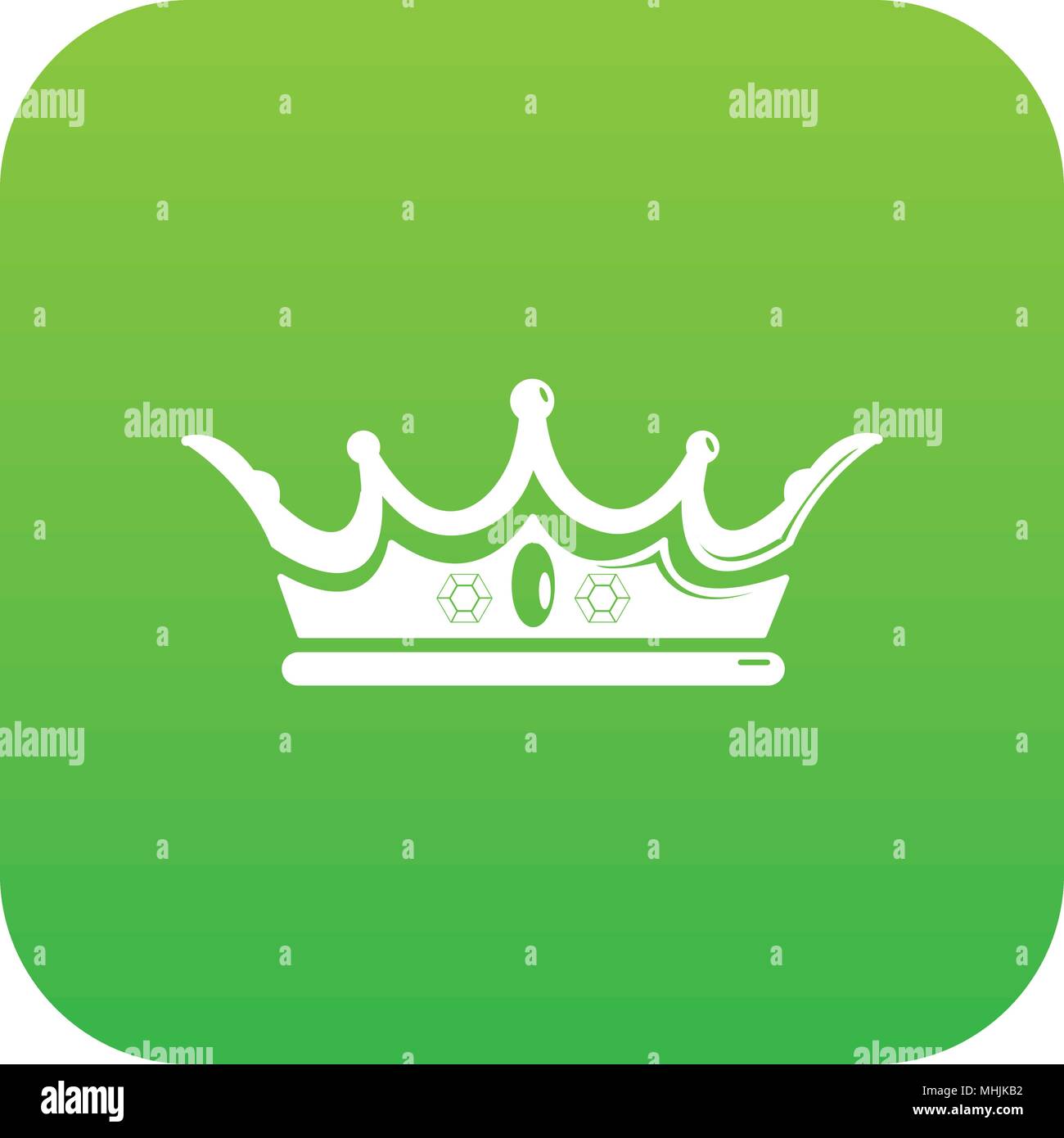 Princess crown icon green vector Stock Vector Image & Art - Alamy