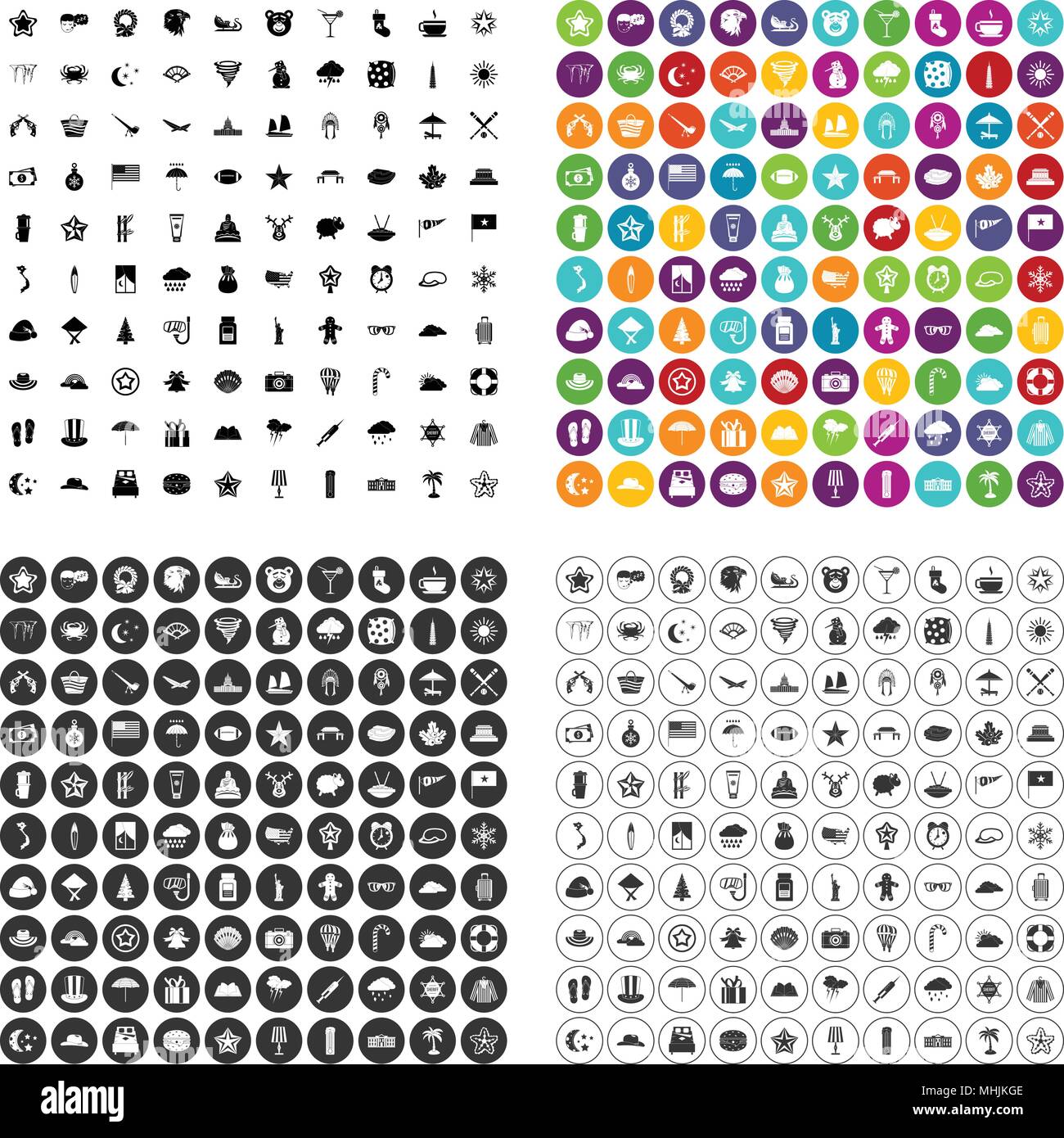 100 star icons set vector variant Stock Vector Image & Art - Alamy