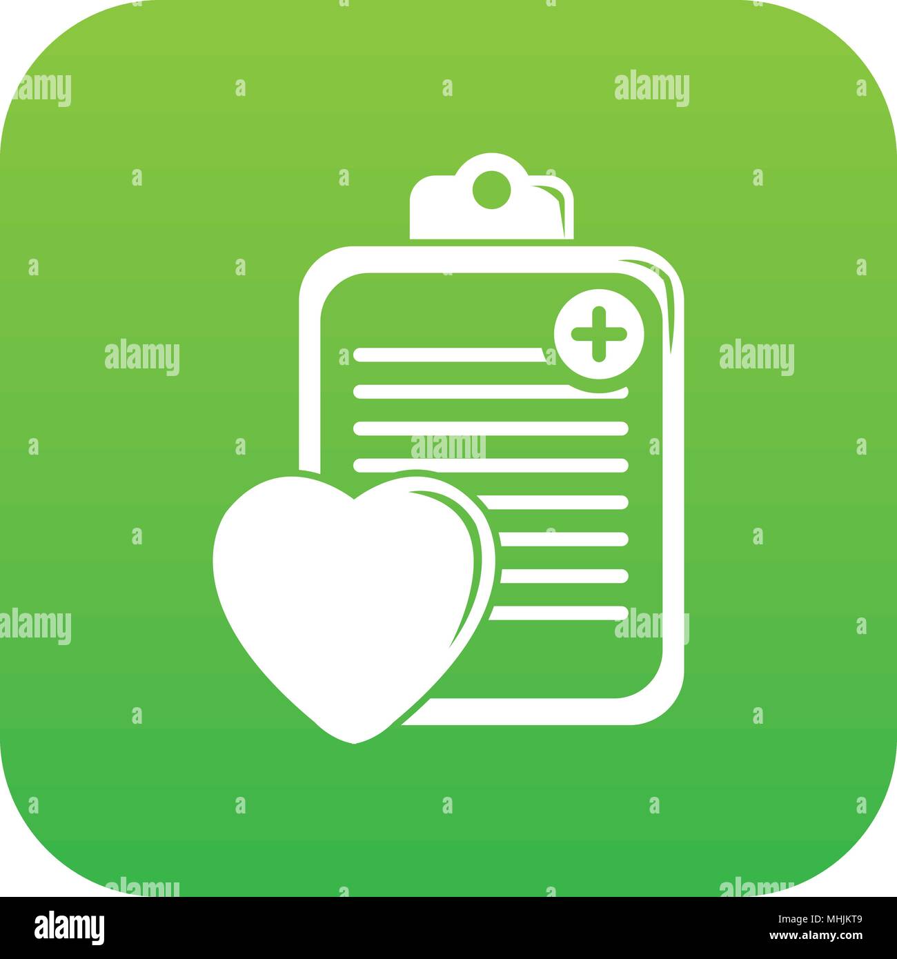 Patient card icon green vector Stock Vector Image & Art - Alamy