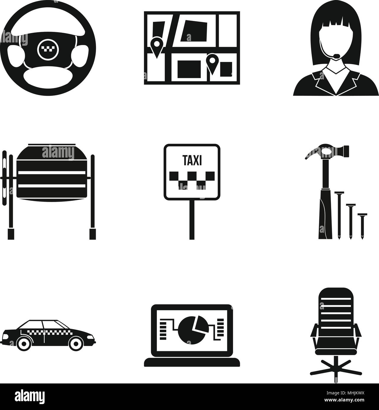 Workroom icons set, simple style Stock Vector Image & Art - Alamy
