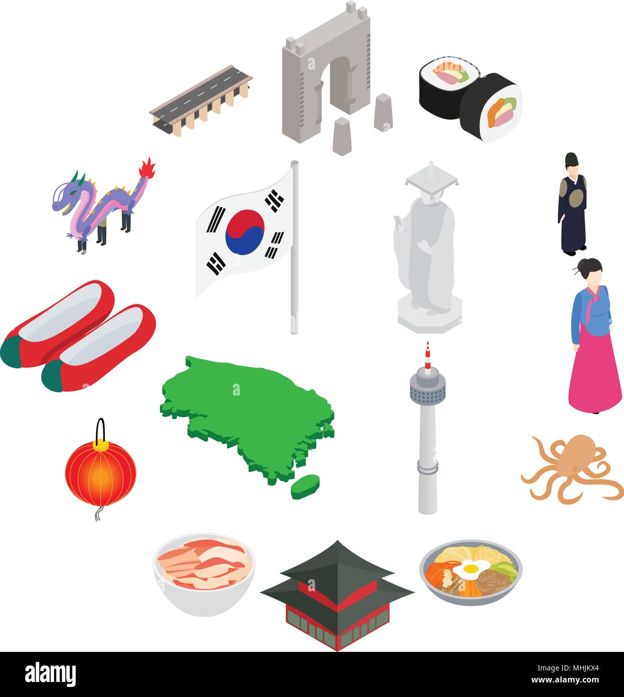 Bibimbap people korea Stock Vector Images - Alamy
