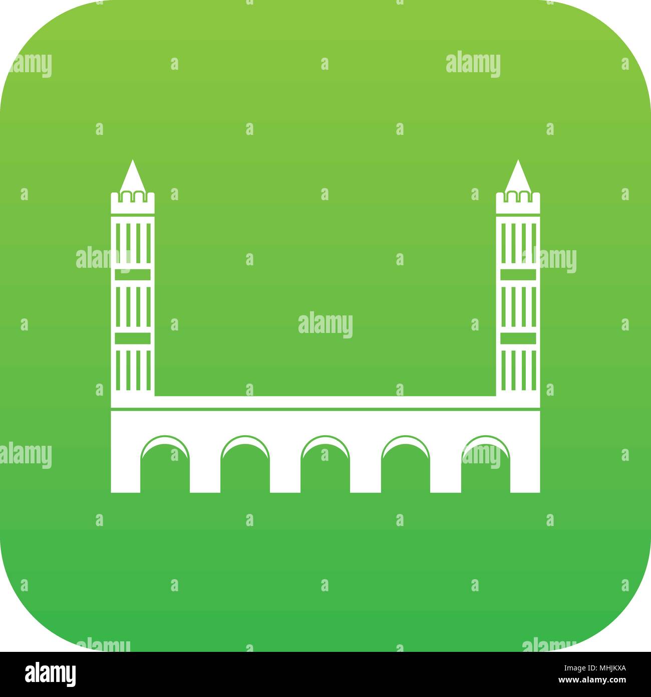 Bridge icon digital green Stock Vector Image & Art - Alamy