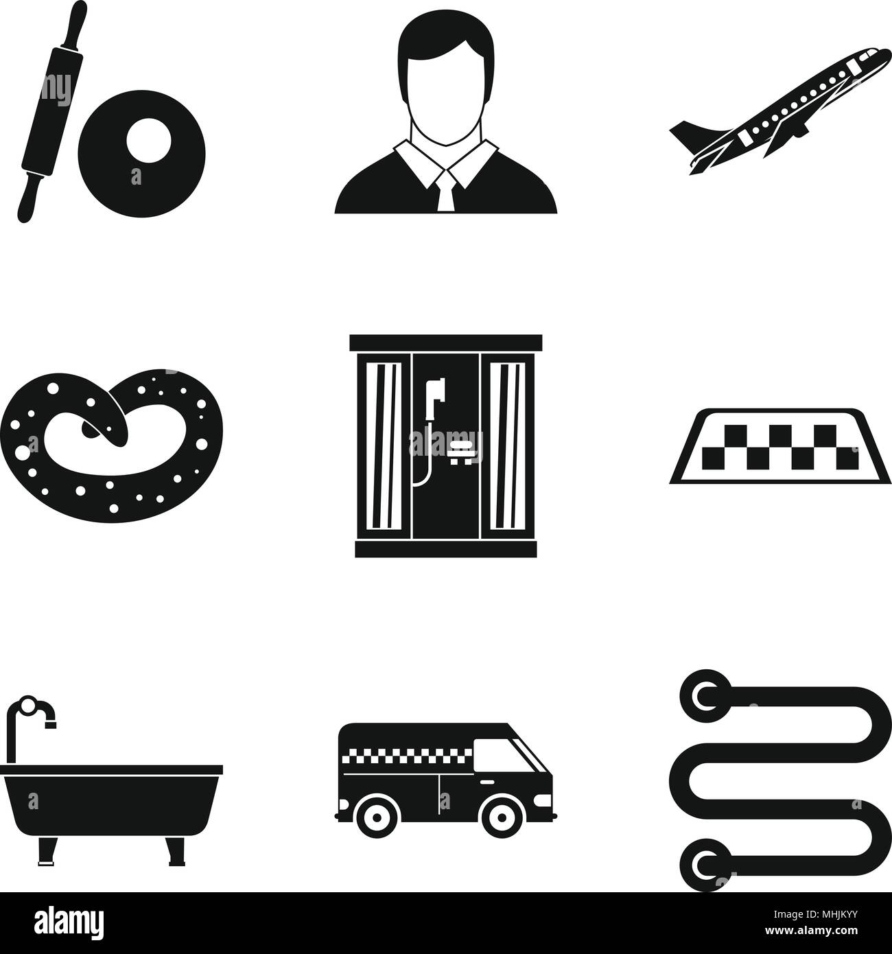 Studio icons set, simple style Stock Vector Image & Art - Alamy