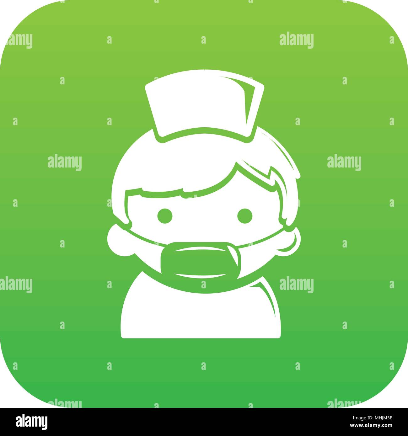 Doctor icon green vector Stock Vector Image & Art - Alamy