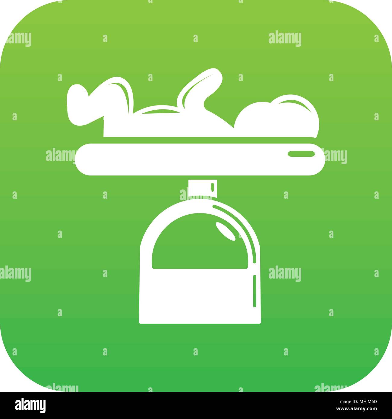 Scale baby icon green vector Stock Vector Image & Art - Alamy