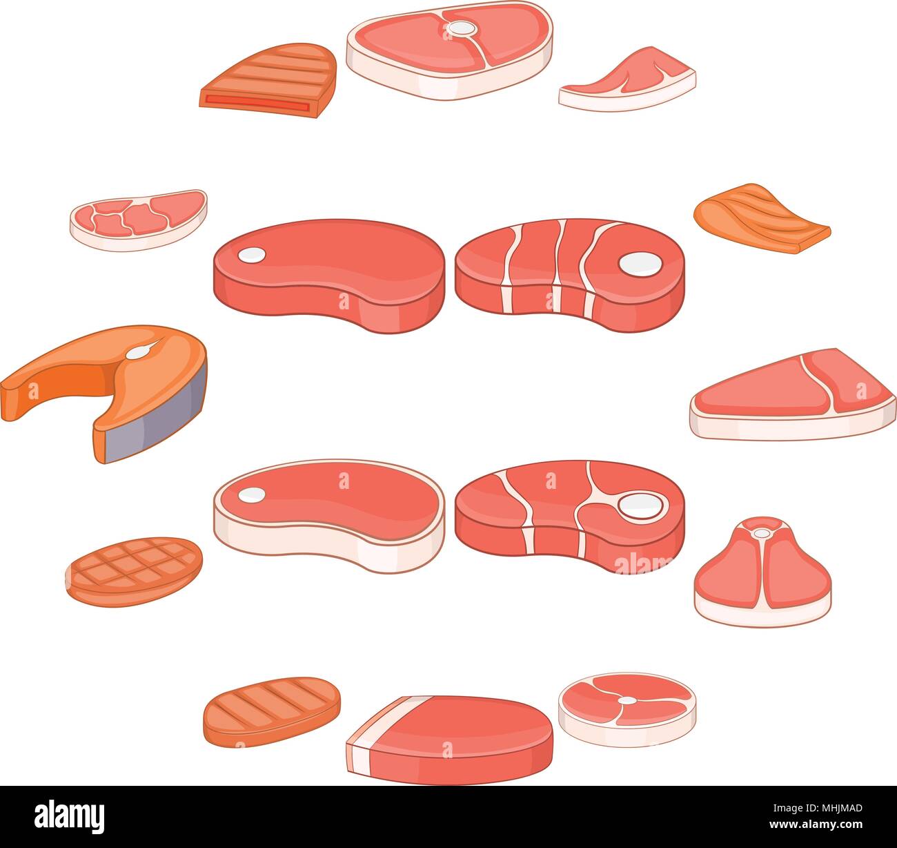 Steak icons set, cartoon style Stock Vector Image & Art - Alamy Steak icons set, cartoon style Stock Vector Image & Art - Alamy